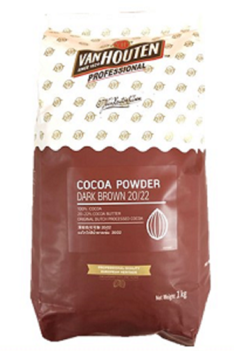 Van Houten Cocoa Powder Dark Brown 20/22 (1KG) (READY STOCK) | Lazada