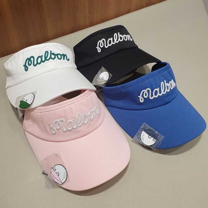 Malbon 2022 Women Sport Sun Visor Hats Adjustable Empty Top Baseball Hat Tennis Ball Caps for ...