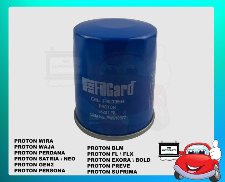 Proton Wira, Gen2, Waja, Perdana, Satria, Persona, BLM etc Filgard Oil ...