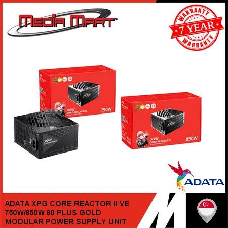 ADATA XPG CORE REACTOR II VE 750W/850W 80 PLUS GOLD MODULAR POWER ...