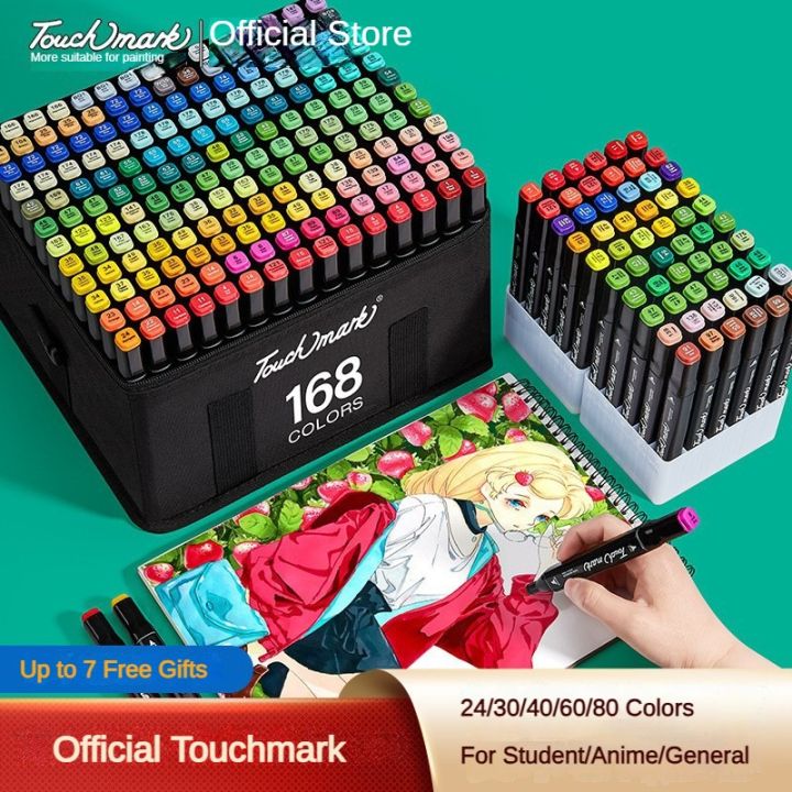 【SG Local Stock】 24-80 Colors Art Marker Alcohol Markers Highlighter ...