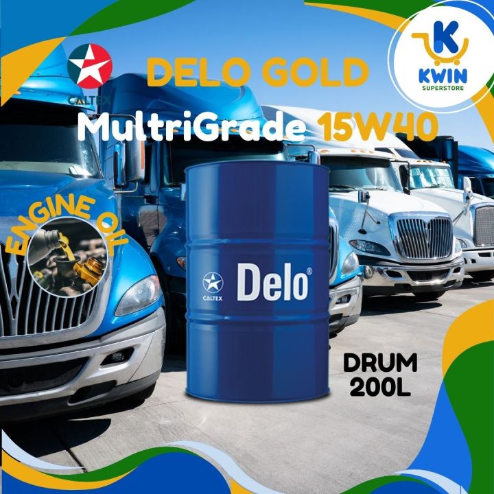 Caltex Delo Gold MG Multigrade Engine Oil SAE 15W40 Drum 200L | Kwin ...