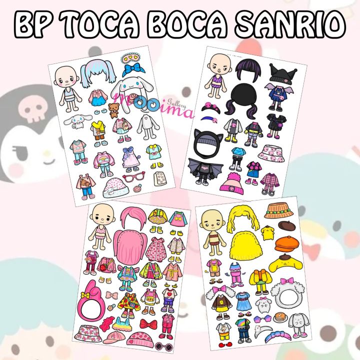 Busy page Bepe bp an Toca Boca Sanrio kuromi, melody, cinamorol ...