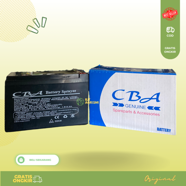 Aki Batre Batrai Battery Baterai Sprayer Elektrik Elektric 12V 8ah CBA ...