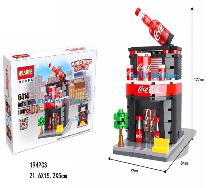 COCA COLA SODA SOFTDRINK HSANHE MINI STREET BUILDING BRICKS BLOCKS ...