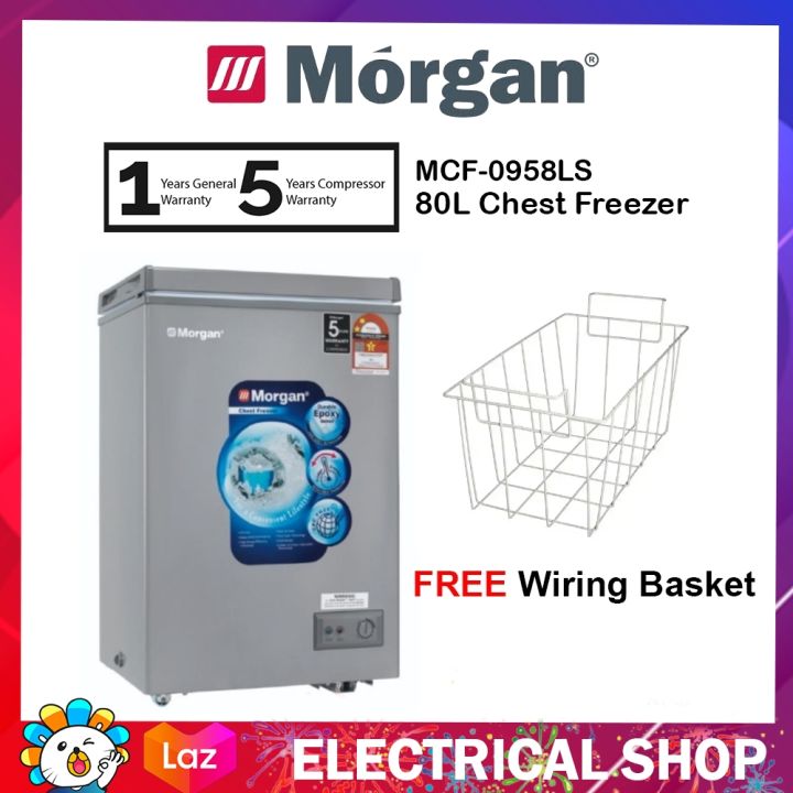 Morgan 80L MCF0958 Chest Fridge/ Freezer MCF-0958L (White) / MCF-0958LS ...