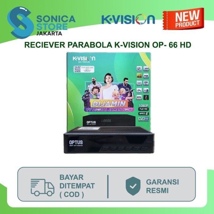RECIEVER PARABOLA K-VISION OPTUS OP-66 HD C BAND AND KU BAND ...