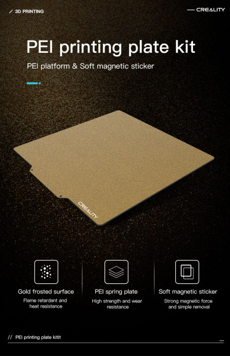 PEI Printing Plate Kit, PEI Platform and Soft Magnetic Sticker for ...