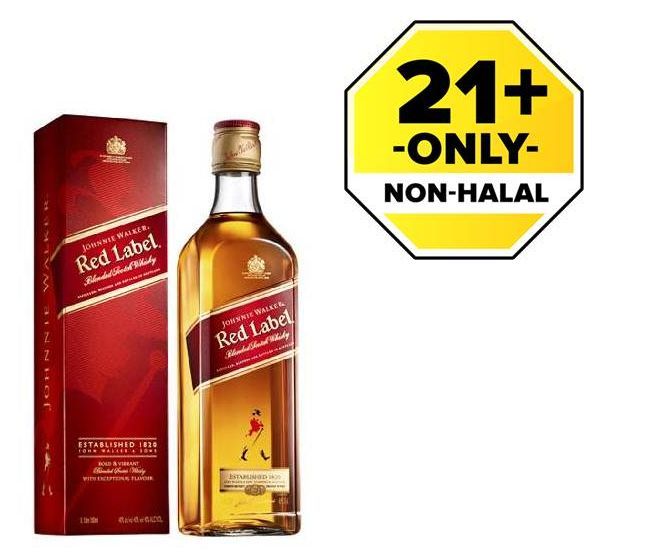 Johnnie Walker Red Label 750ml No Boxes | Lazada