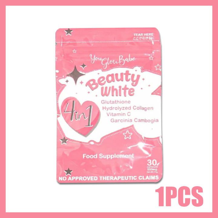 Original You Glow Babe Glutathione Beauty White 4 in 1 Intense Whitening/Slimming/Collagen ...