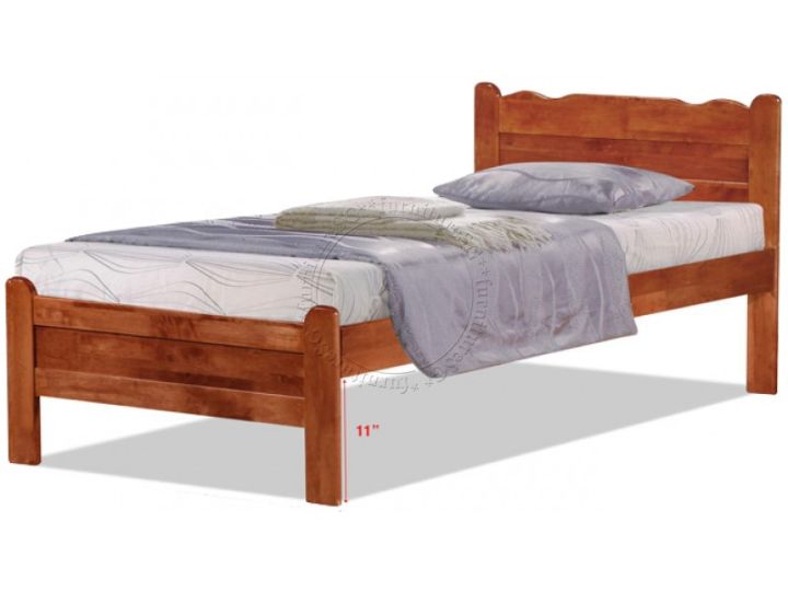 Flat Plywood Base Single Size Solid Wooden Bedframe | Lazada Singapore