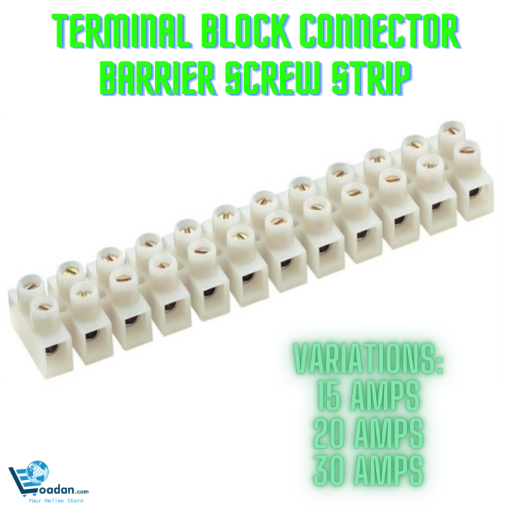 Terminal Block Barrier Strip Screw Wire Connector Strip 12 Position Dual Row Type Lazada Ph