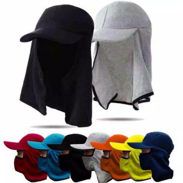 topi kerja proyek jepang anti panas topi proyek jepang masker topi ...