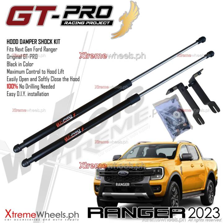 Ford Ranger / Everest / Raptor 2023 to 2025 GT-Pro Black Hood Damper ...