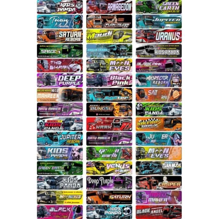 STIKER LOGO BUS BASURI ISI 45 KOTAK /STIKER LOGO BUS BASURI ISI 45 ...