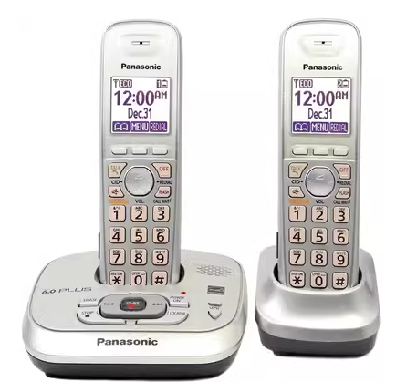Panasonic TG4741B Landine Cordless Phone Answering System telephone ...