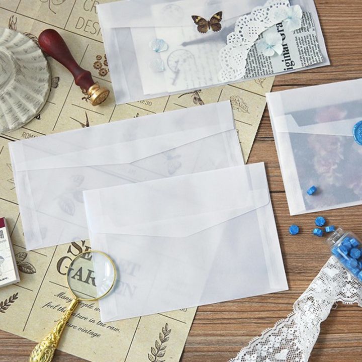 INS Transparent Sulfuric Acid Paper Envelope Creative Frosted Envelope ...