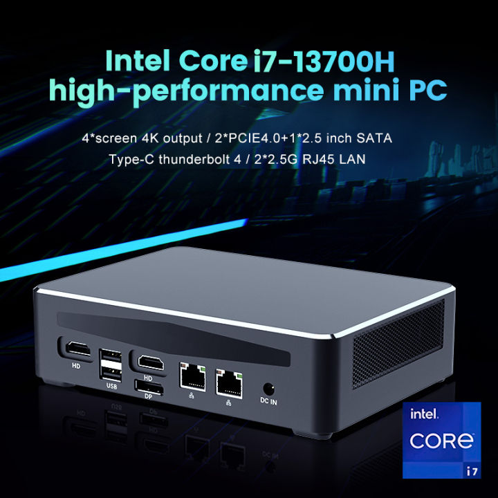 Topton 12/13th Gen Gaming Mini PC Core i9-12900H i7-13700H DDR5/DDR4 RAM 2*PCIE4.0 SSD ...