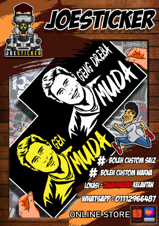 sticker lori GENG DREBA MUDA | Lazada