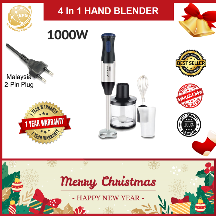 SOKANY Electronic MultiFunction Hand Blender. 4 in 1 Multifunction ...