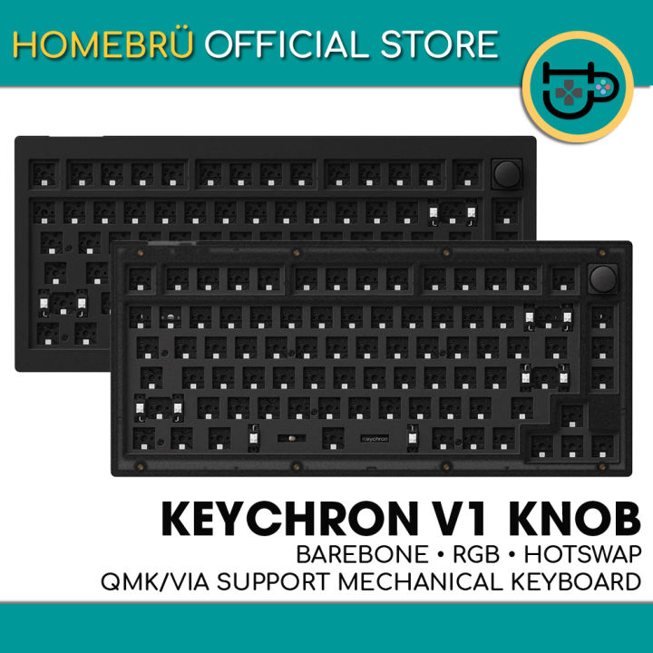Keychron V1 with Knob RGB Barebone QMK Mechanical Keyboard | Lazada PH