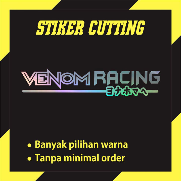 Stiker Venom Racing JDM Culture Cutting Sticker Aksesoris Mobil Motor ...