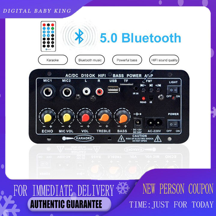 ampli full bass subwoofer 10 Inch Hi-Fi Bluetooth Rumah Mobil Audio ...
