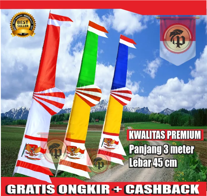 Bendera umbul umbul Bandir Indosiar | Lazada Indonesia