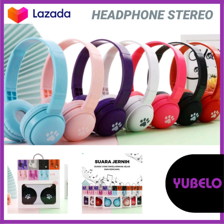 MEOWMOEW Headphone Stereo Meow Paw Kucing dan mouse Warna Cantik Suara ...