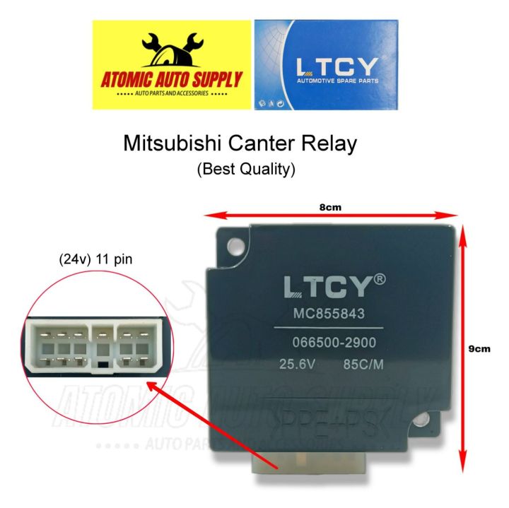 LTCY MC855843 MITSUBISHI CANTER FLASHER RELAY - 24V 11PIN (SOLD PER ...