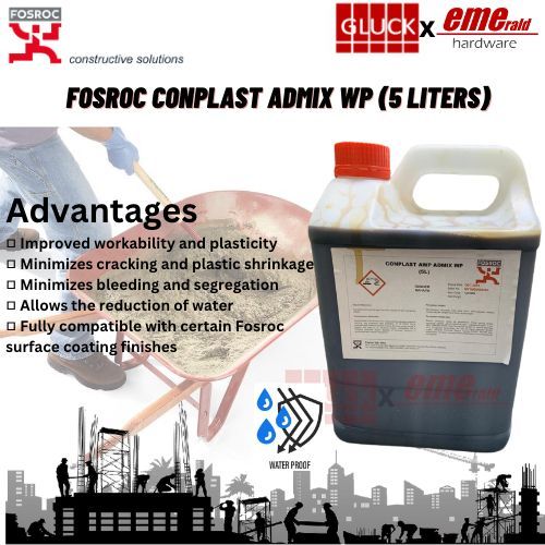 FOSROC CONPLAST ADMIX WP (5 LITERS) | Lazada