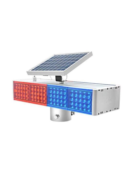Solar Blue and Red Blinker Flashing Warning Traffic Light | Lazada PH