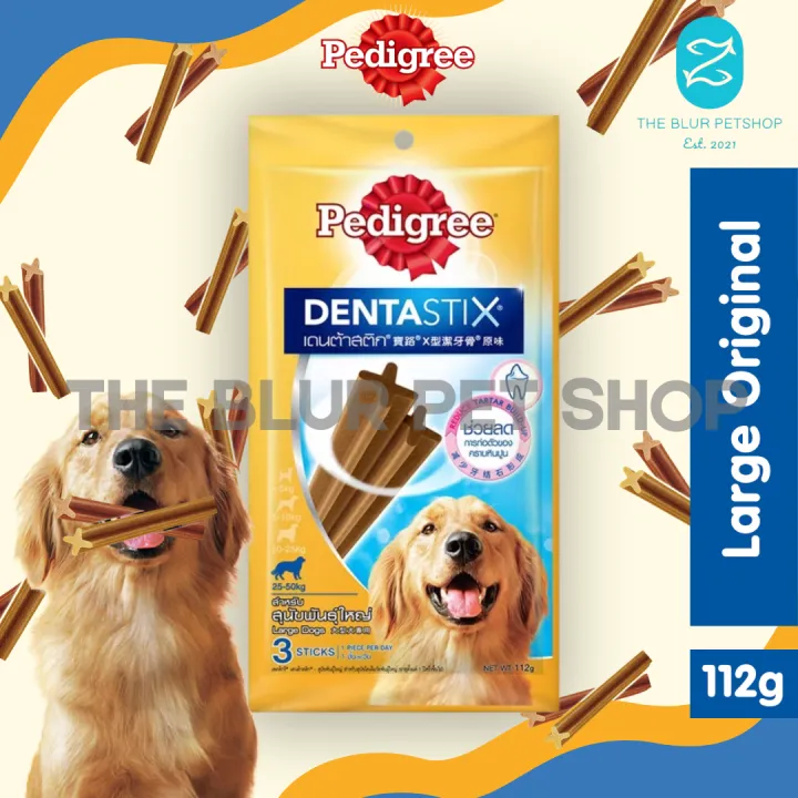 All Stages Adult 112g Pedigree Dentastix Large Dog Treat Dog Food Snack ...