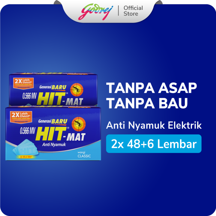 [Paket Isi 2] HIT MAT Refill Classic 48+6's - Bunuh Nyamuk Penyebab ...