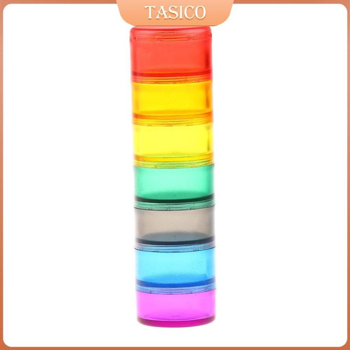 Tasico 7 Day Weekly Mini Pill Storage Case Medicine Tablet Sorter Box ...