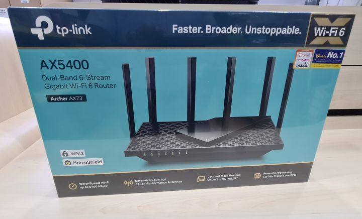 TP Link Archer AX73 AX5400 Dual-Band Gigabit Wi-Fi 6 Router | Lazada