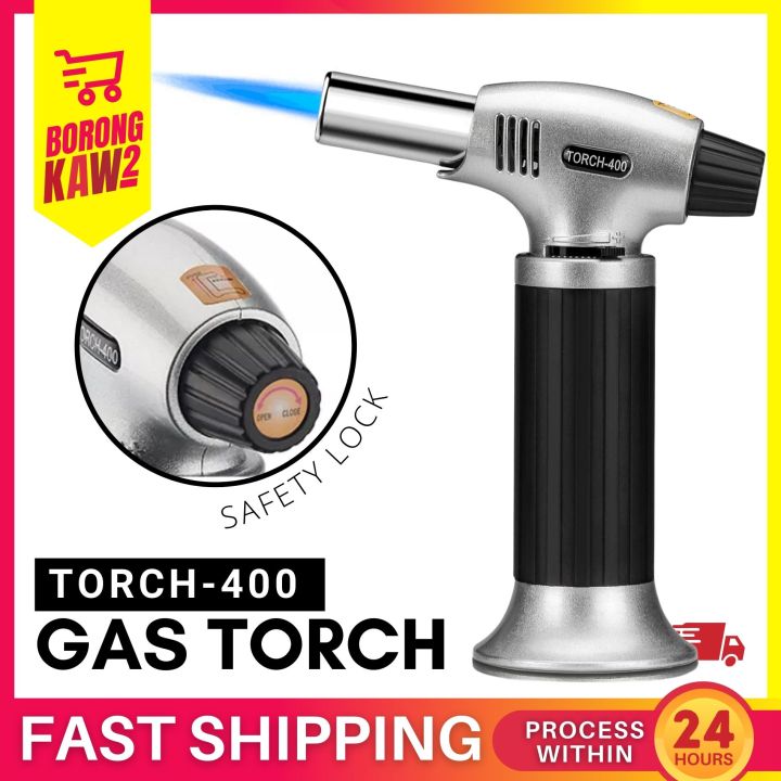 TORCH-400 Gas Torch Professional Kitchen Cooking with Lock Adjustable ...
