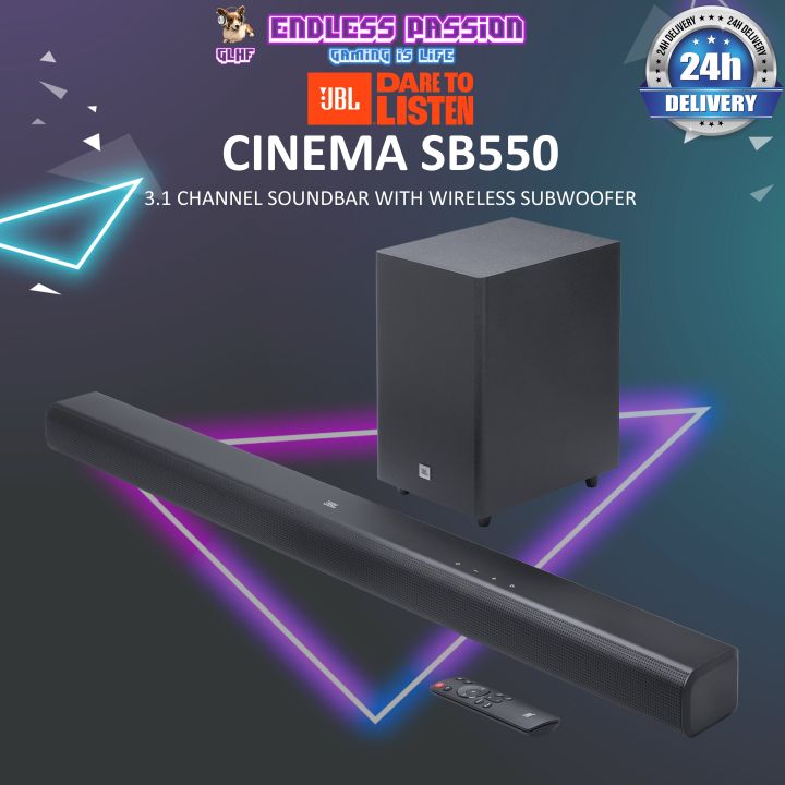 JBL Cinema SB550 3.1 Channel Soundbar with Wireless Subwoofer | Lazada ...