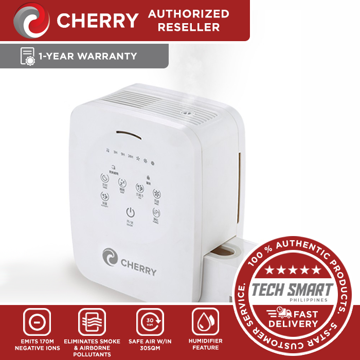 Cherry Ionizer with Air Purifier and Humidifier 3 in 1 4 Stage with HEPA Filter Carbon Filter Captures Allergens Odors Smoke Mold Dust Germs Pets Smokers Lazada Lazada PH