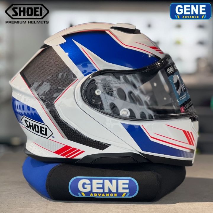 Shoei Neotec 3 Grasp TC 10 White Blue Top Performance Advanced Modular ...