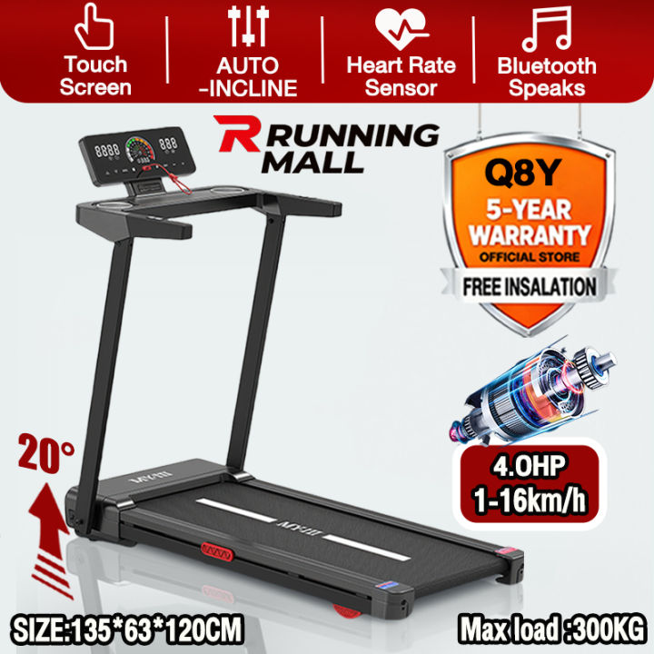3543Electric Treadmill Foldable AUTO INCLINE Touchscreen sensor APP ...
