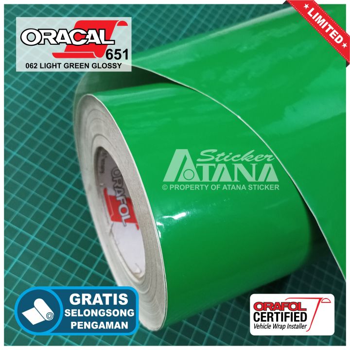 Skotlet Hijau Glossy Oracal 651 Scotlet Green Gloss Metalik Stiker ...