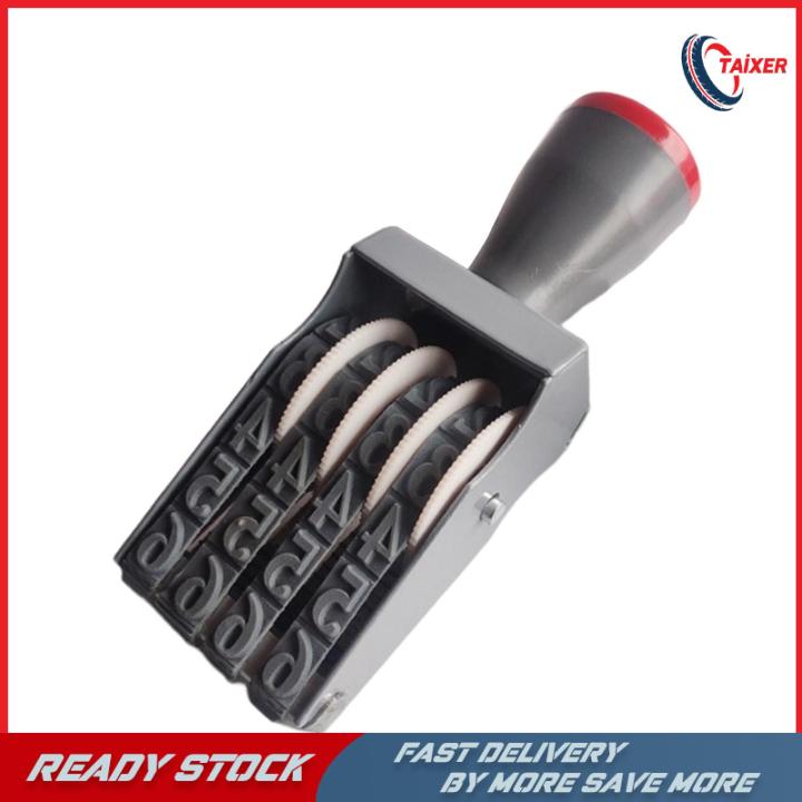 Taixer Numbering Stamp Rolling Stamp Commercial 4 digits Digital Rubber ...