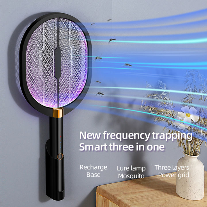 [WFDRESS] 3 In 1 Electric Mosquito Racket for Kills Mosquitoes Mute ...