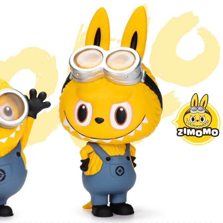 POP MART สินค้าสปอต Labubu Zimomo x minions ของแท้ Action Figures ...