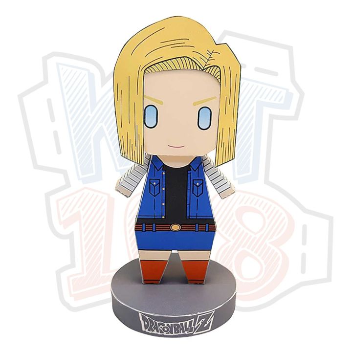 Mô hình giấy Anime Chibi Android 18 – Dragon Ball | Lazada.vn