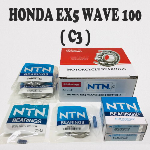 NTN HONDA EX5 DREAM WAVE 100 ( 6pcs/Set-C3 ) 100% ORIGINAL Made In JAPAN Motorcycle Engine ...