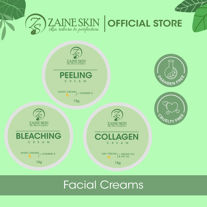ZAINE SKIN - | Peeling | Bleaching| Collagen Cream 15g | Lazada PH