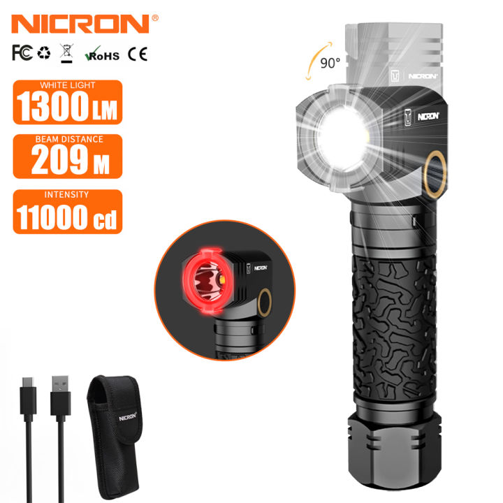Nicron Flashlight L71,Nicron 90 degree Twist with 1800lumens high ...