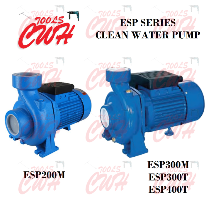 ESP 2HP 3HP 4HP CENTRIFUGAL CLEAN WATER PUMP ESP200M ESP300M ESP300T ...
